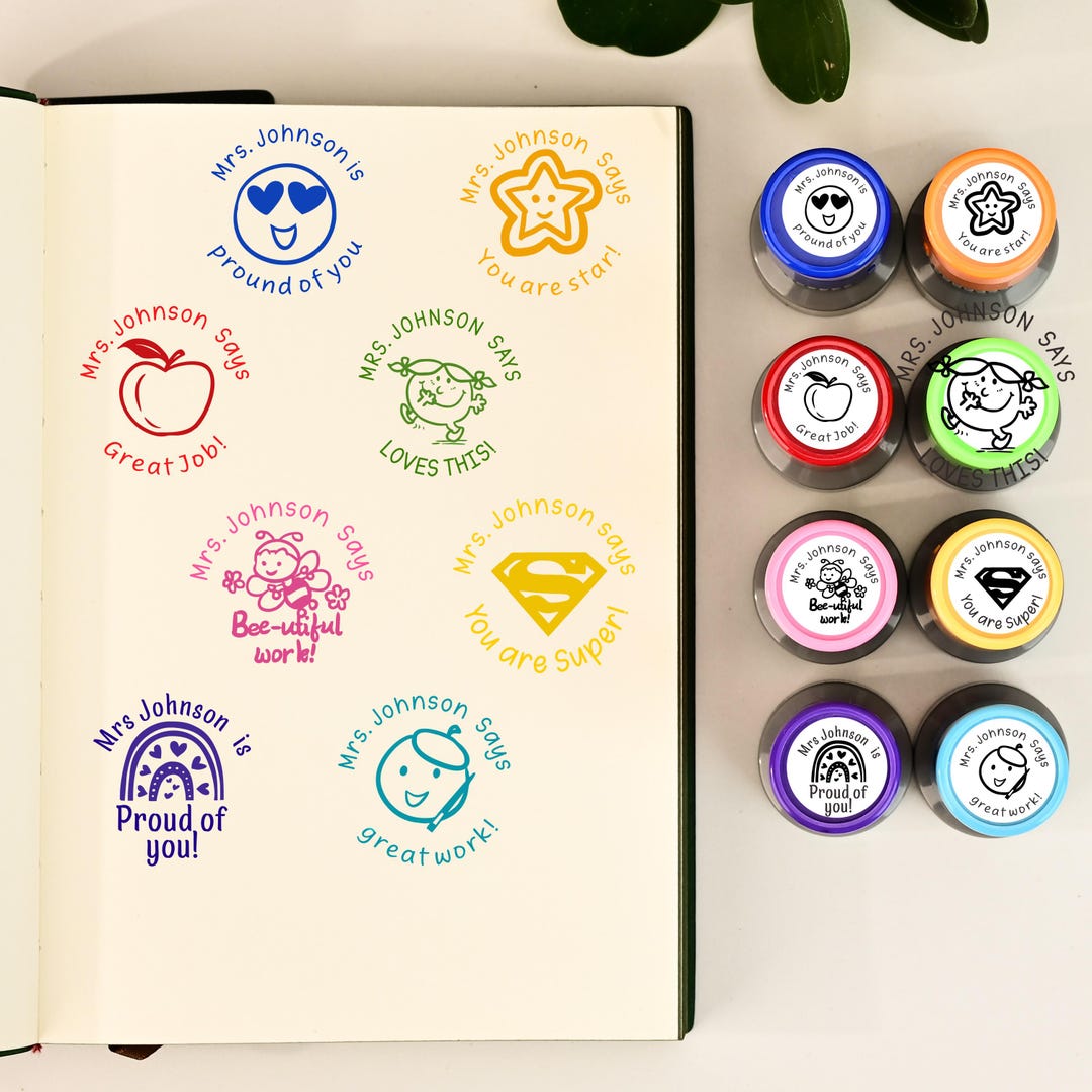 Personalized Teacher Stamp | Teacher Stamper | Personalized Teacher ...