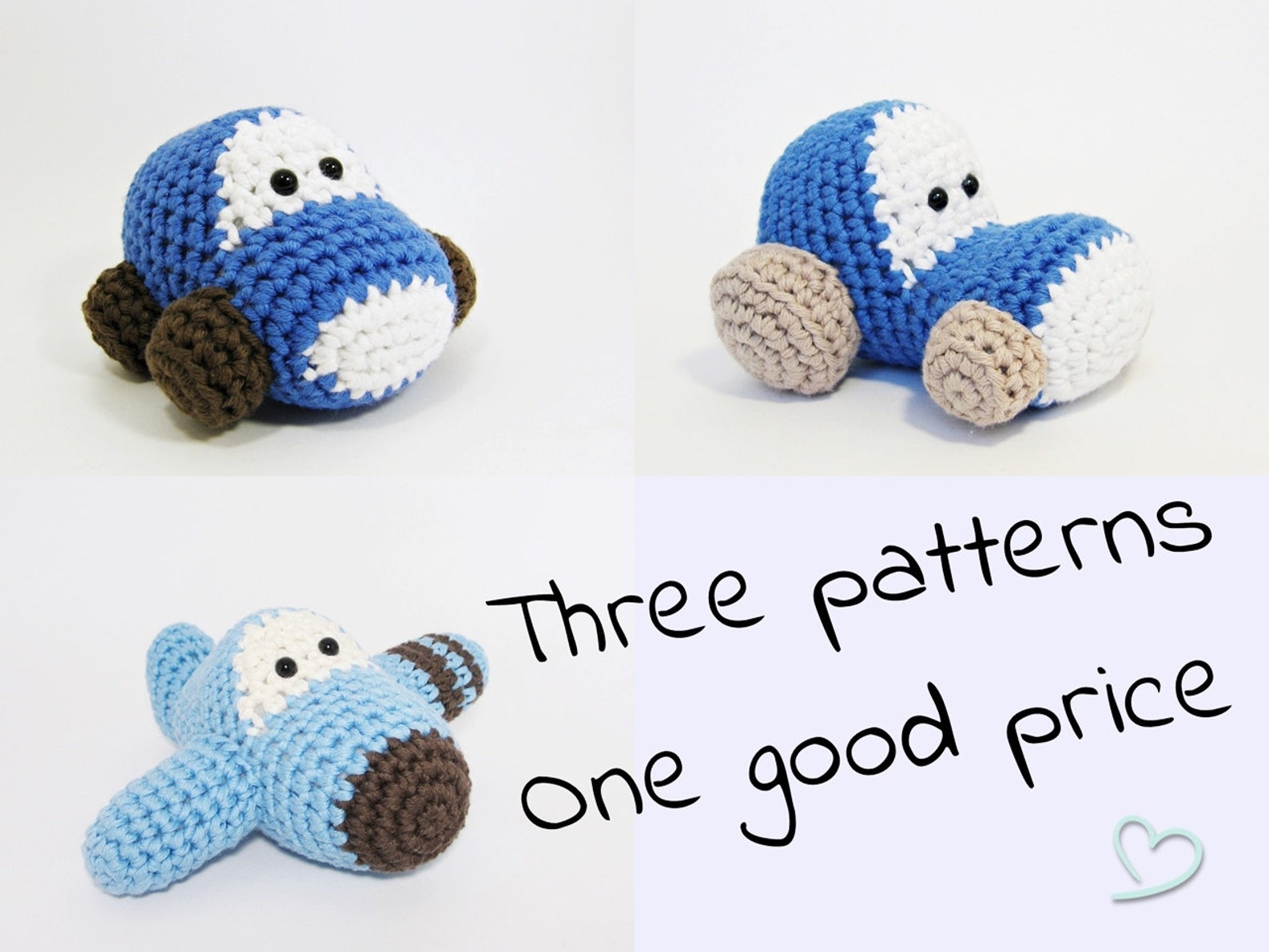 Crochet Patterns Amigurumi Vehicles Amigurumi Patterns - Etsy