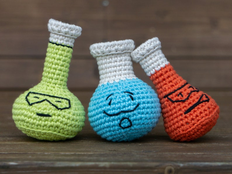 Chemistry Flask Set Soft Baby Rattles Science Nerd Baby Toys - Etsy