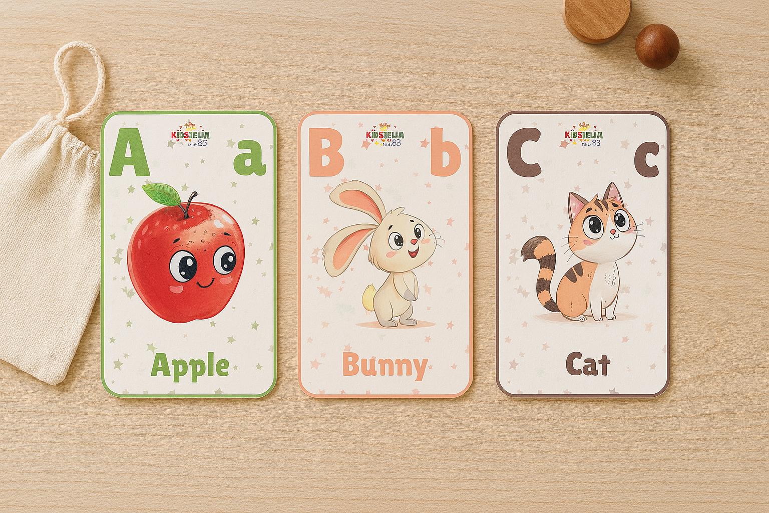 Watercolor Alphabet Flashcards: ABC Montessori Learning (digital ...
