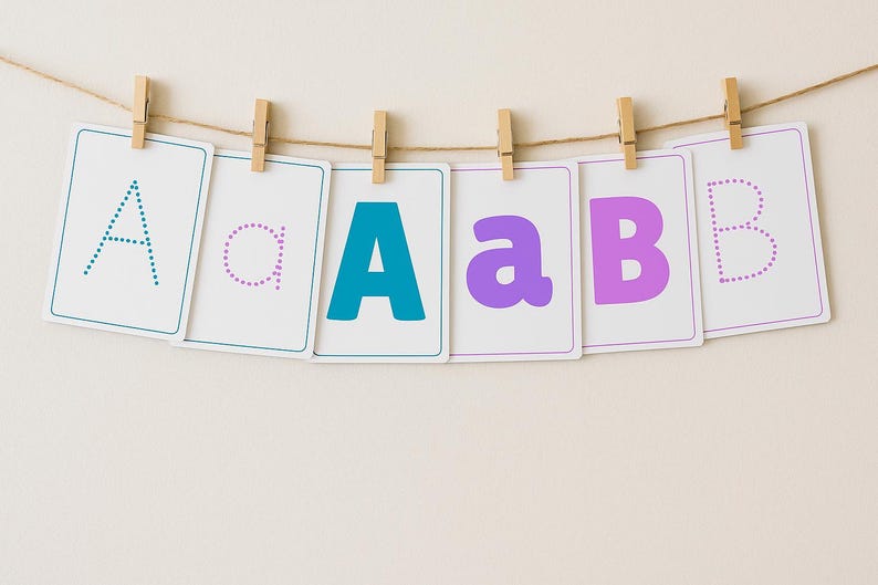 Alphabet Tracing Flashcards – A-Z Letter Recognition, Homeschool ...