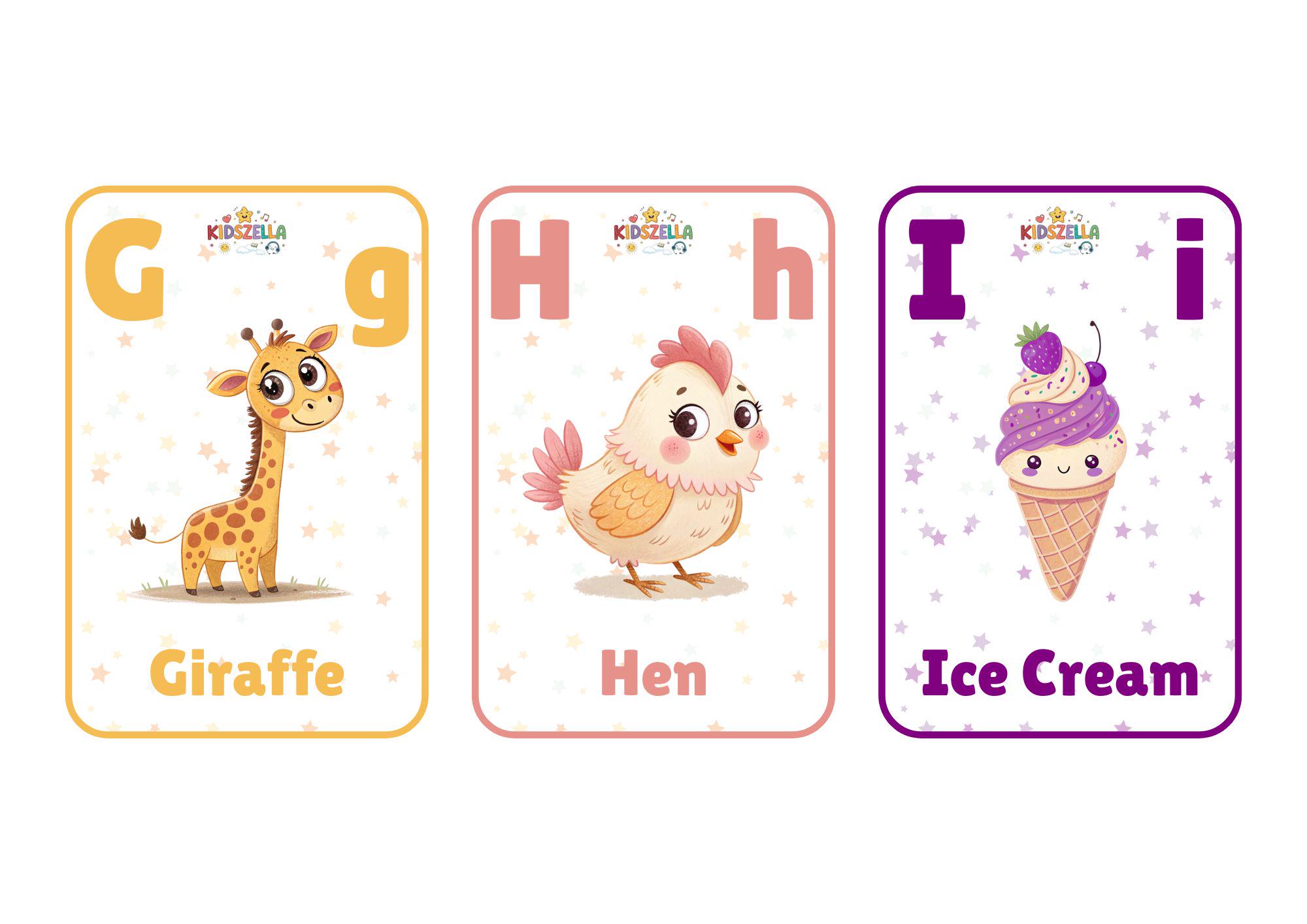 Watercolor Alphabet Flashcards: ABC Montessori Learning (digital ...