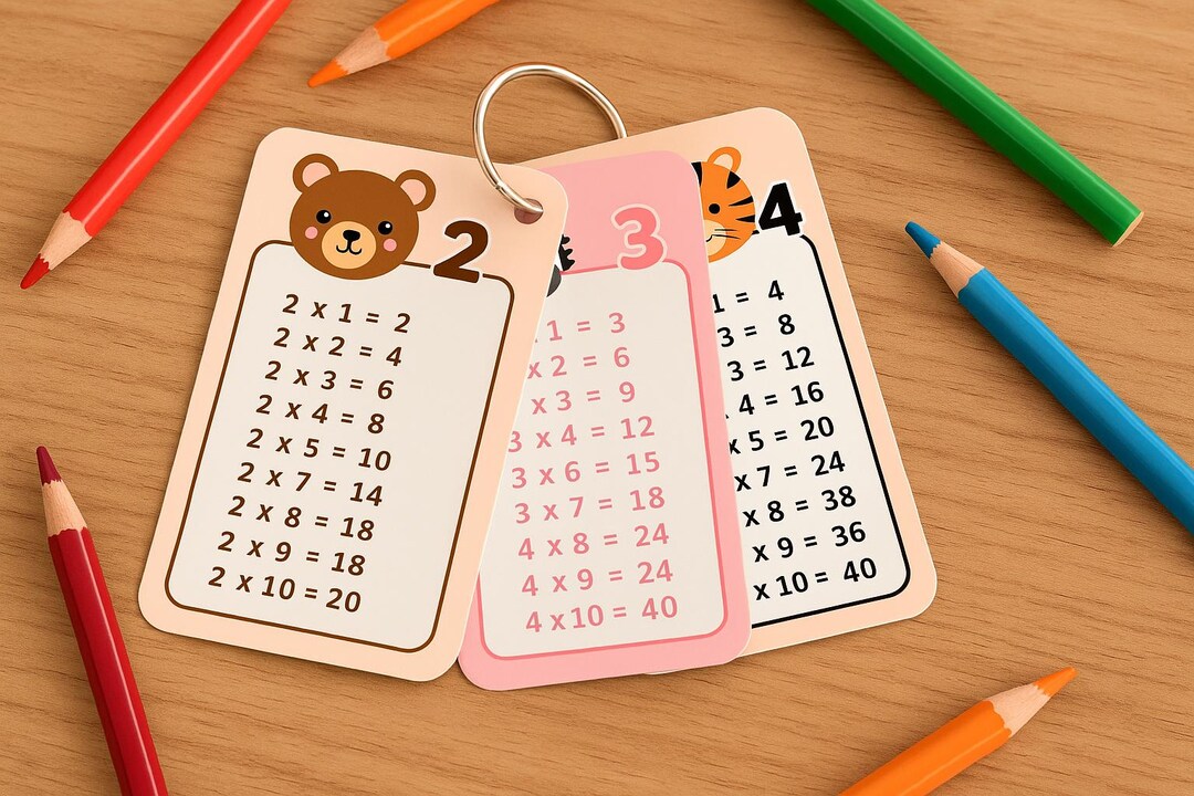Multiplication Flashcards Printable PDF | Times Tables 1-13 for ...