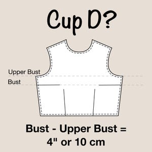 Basic Bodice Block Sewing Pattern: Women's Semi-fit Sloper, Cup D ...