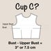 Bodice Block Sewing Pattern: Semi-fit Sloper, Waist and Bust Dart, Cup ...
