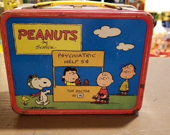 Peanuts lunch box | Etsy