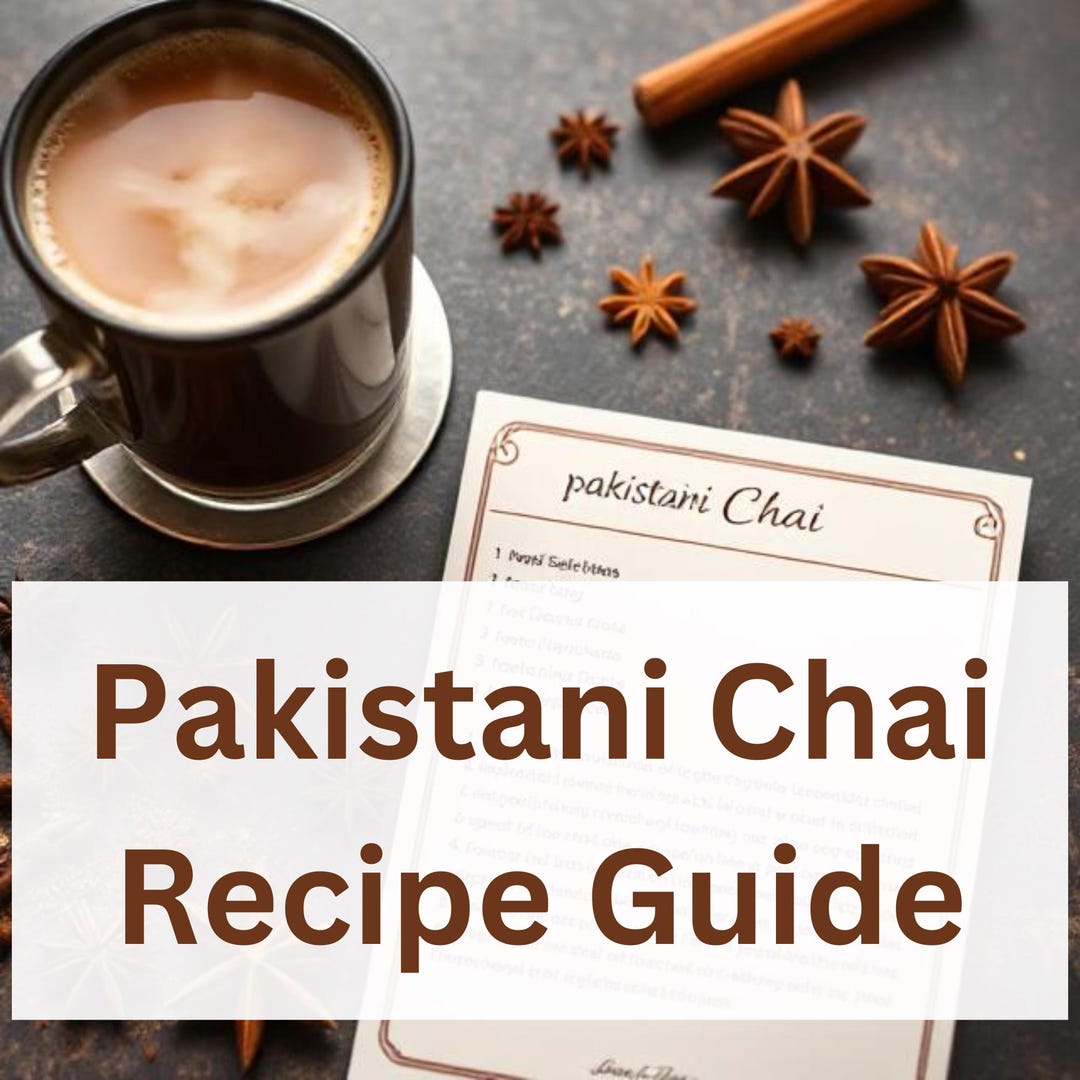 Authentic Pakistani Chai Recipe Card | Printable Download | Masala Chai ...
