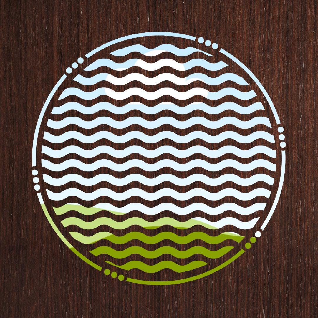 Retro Sunset Canva Frame: Drag & Drop Photo Element (digital Download ...