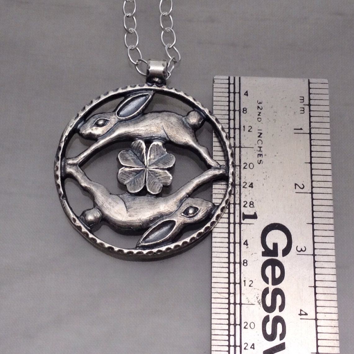 Magic Rabbits Pendant Sterling Silver - Etsy Canada