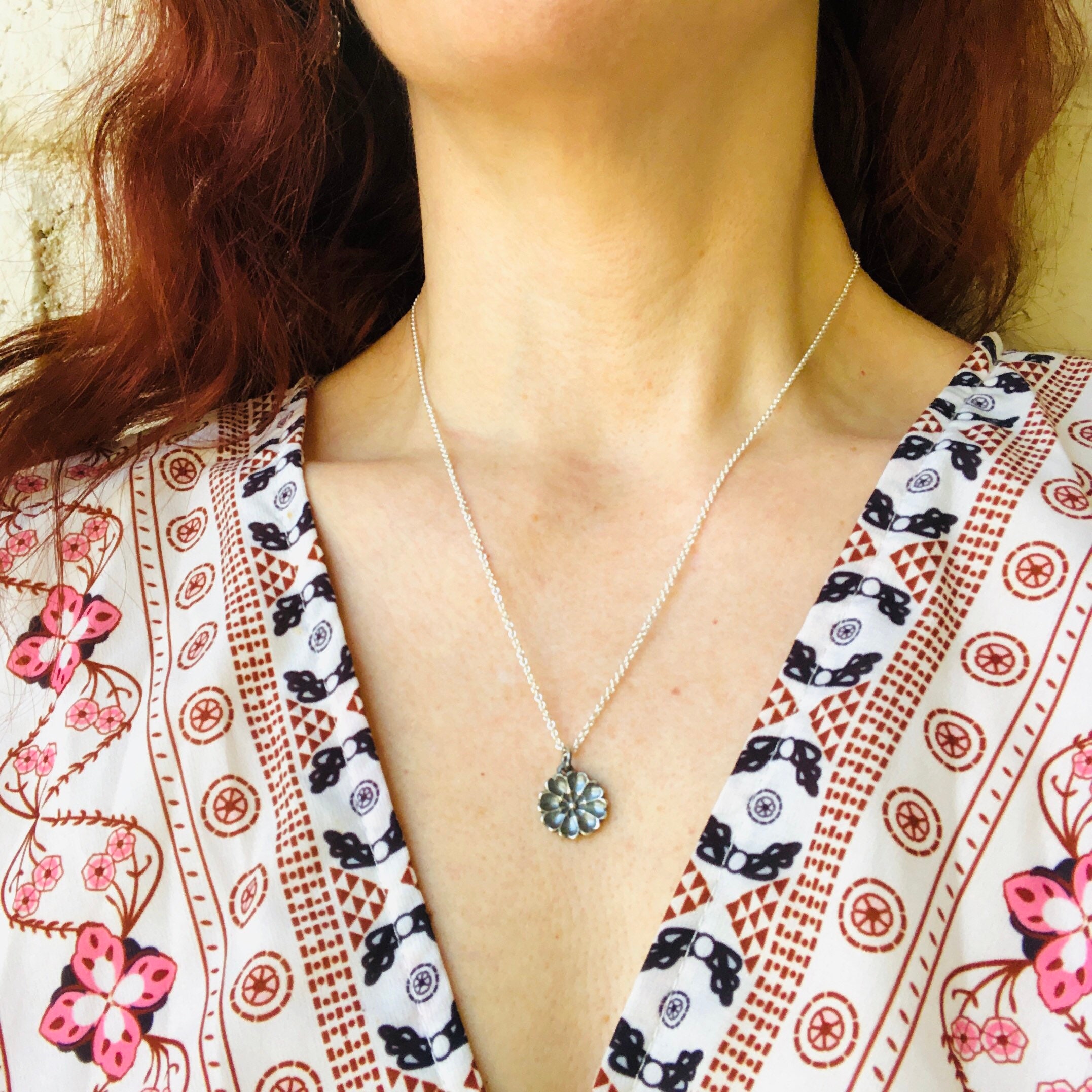 Primrose Pendant Sterling Silver by Carrie Nunes Jewelry | Etsy