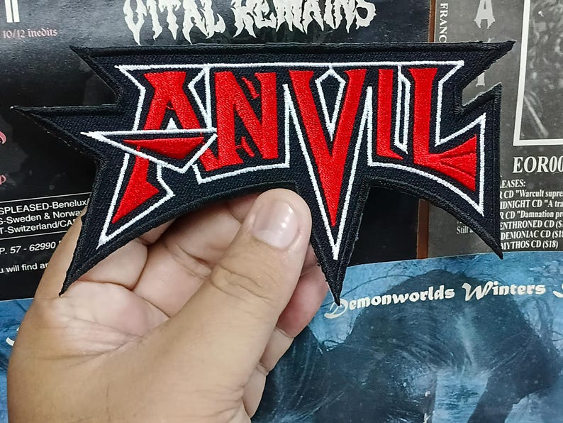 Anvil 'band's Logo' Embroidered Patch,heavyspeedmetalpatches ...