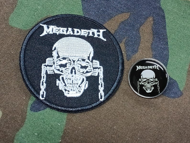 Megadeth'skull' + Enamel Metal Pins Set',embroidered Patches ...
