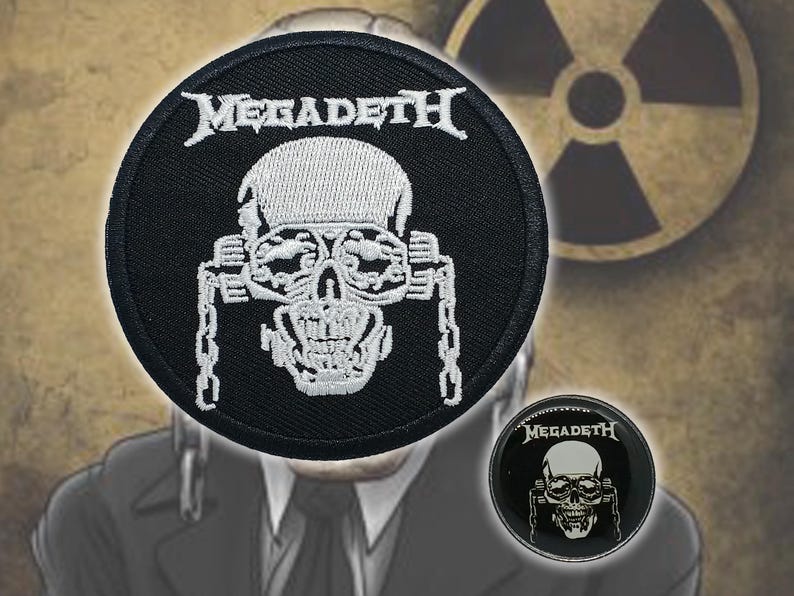 Megadeth'skull' + Enamel Metal Pins Set',embroidered Patches ...