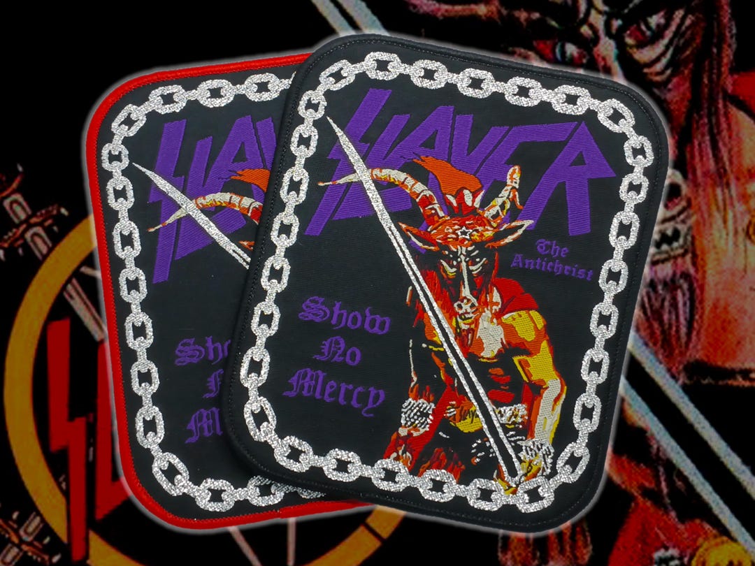 Slayer'show No Mercy'woven Patch,thrashmetalpatches,battlejacket ...
