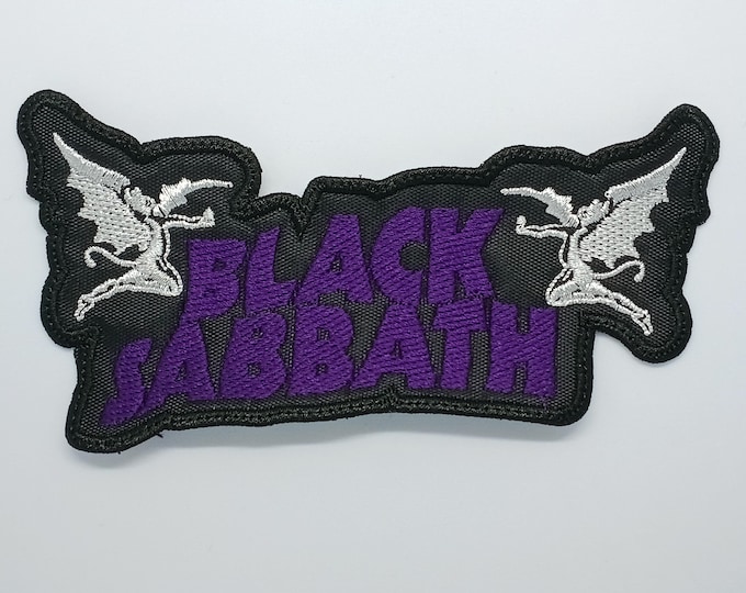 BLACK SABBATH 'logo' Embroidered Patches , Heavy Metal Patches, Hard ...