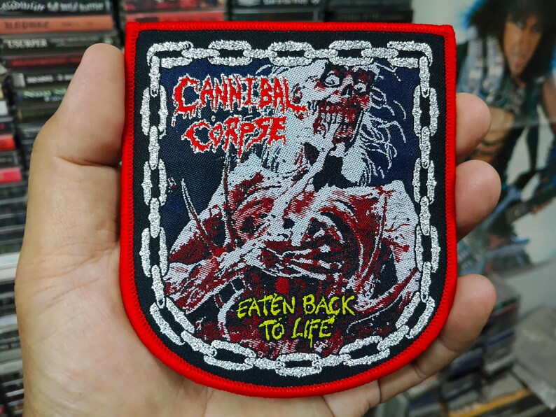 Cannibal Corpse 'eaten Back to Life' Woven Patch, Death Metal Battle ...