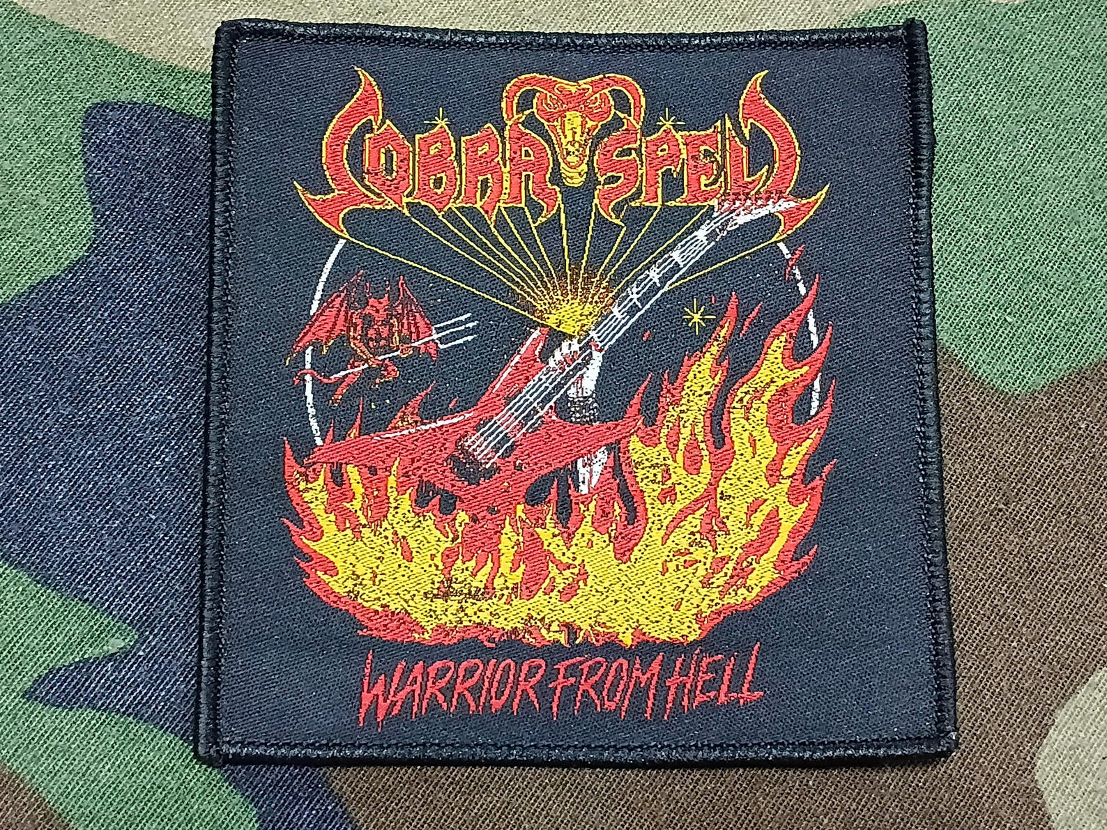 Cobra Spell'warrior From Hell'woven Patch,heavymetalpatches ...