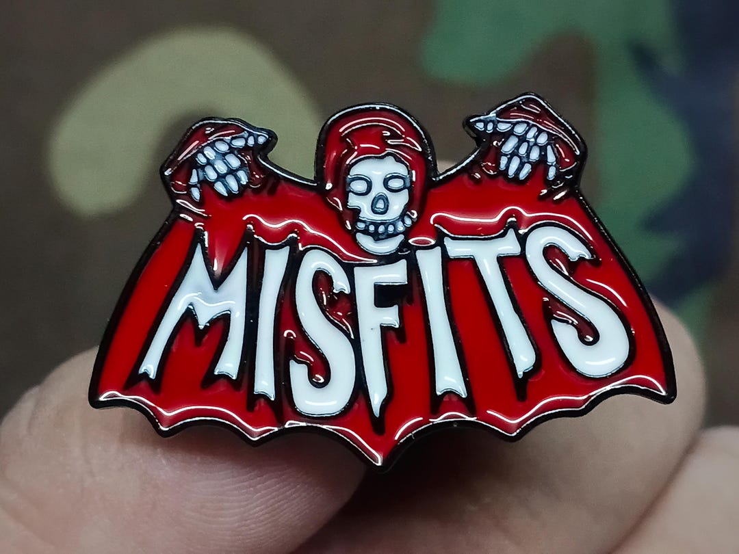 Misfit/bat's Logo/enamel Metal Pins/horrorpunk/punkrockerpin/battlevest ...