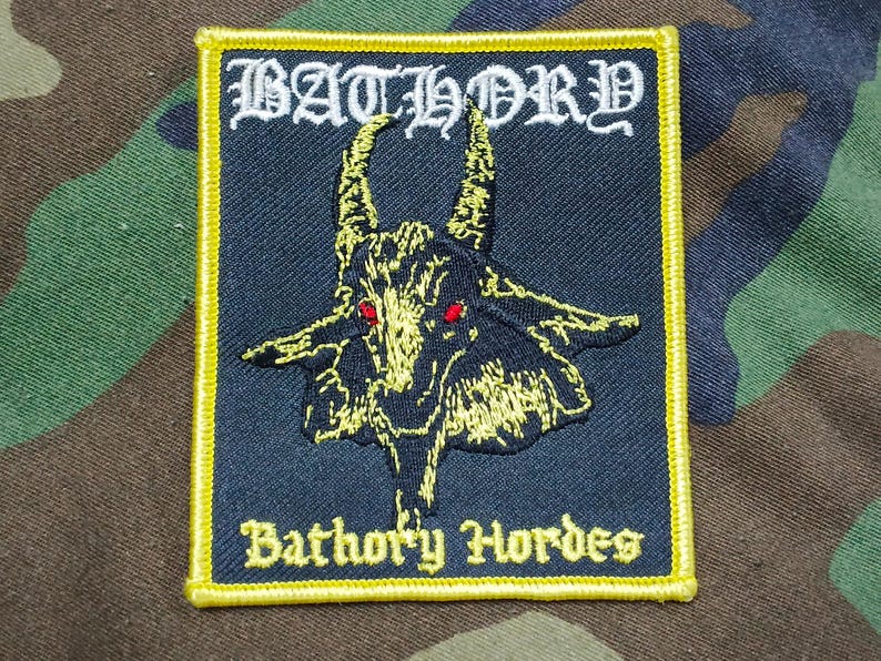 Bathory'bathory Hordes'/embroidered Patches/blackmetalpatches/applique ...