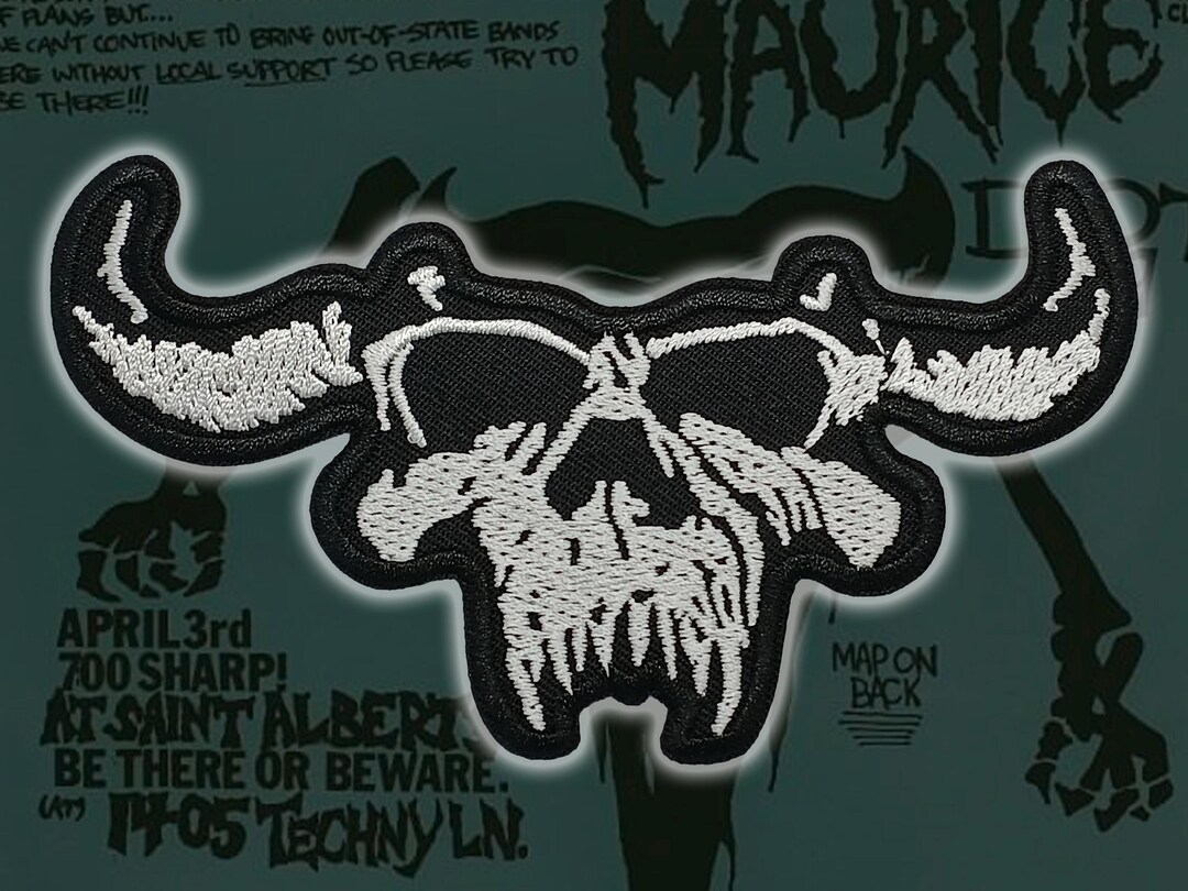 Danzig 'skull' Embroidered Patch,horrorpunkerpatch,heavymetalpatches ...