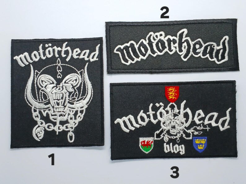 MOTORHEAD 'set' Embroidered Patches, Heavy Metal Patches,battle Jacket ...