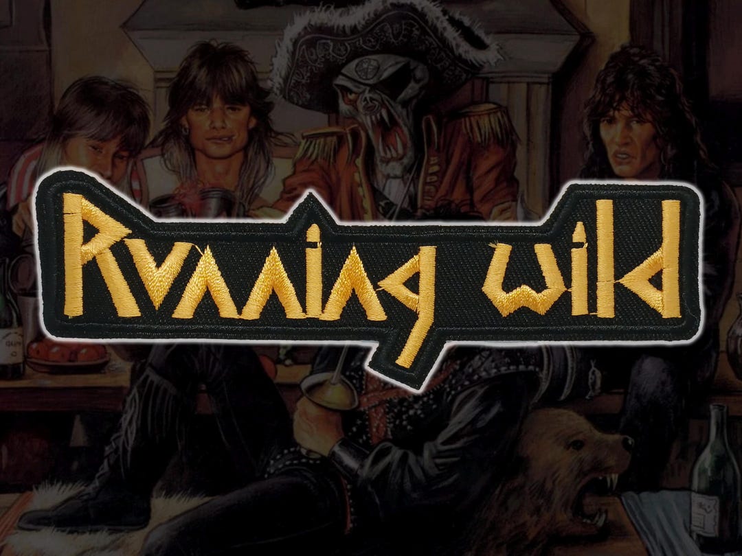 RUNNING Wild'band Logo'embroidered Patches,heavymetalpatches ...