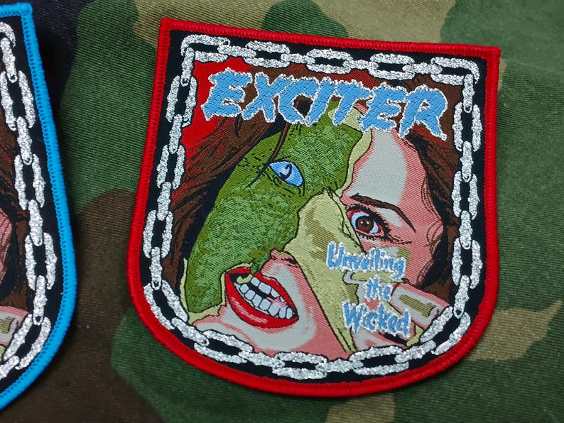 Exciter'unveiling the Wicked'/woven Patches/applique/sewonpatches ...