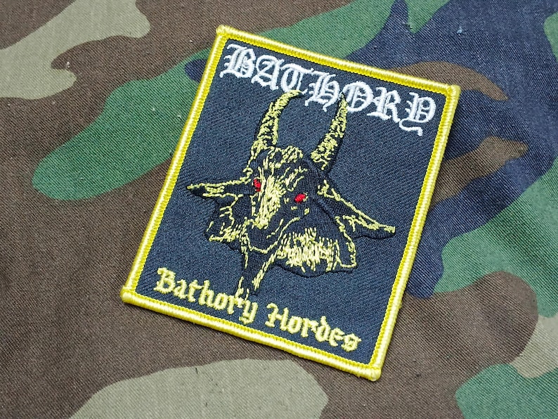Bathory'bathory Hordes'/embroidered Patches/blackmetalpatches/applique ...