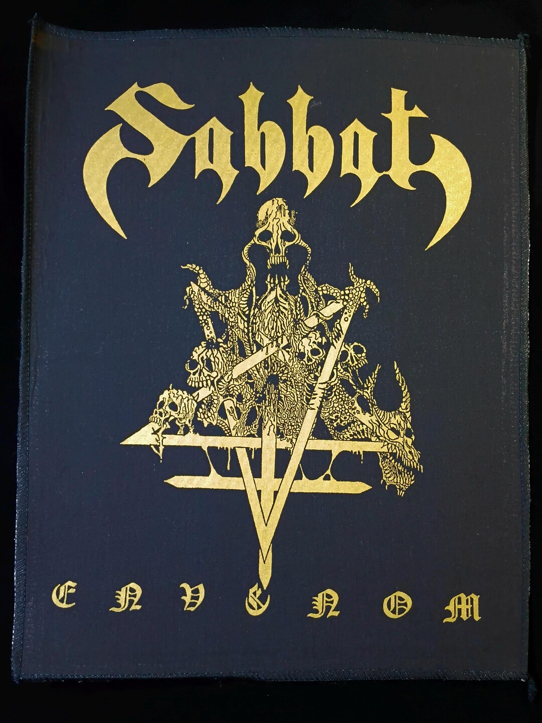 SABBAT 'envenom' Screen Printing Patches, Black Heavy Metal Patches,old ...