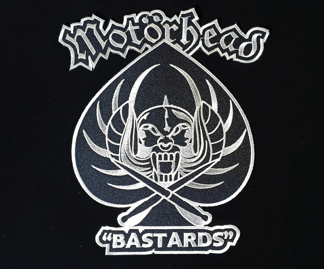 Motorhead 'bastards' Embroidered Back Patch,heavymetalpatches,rockbandpatches,battlevest ...