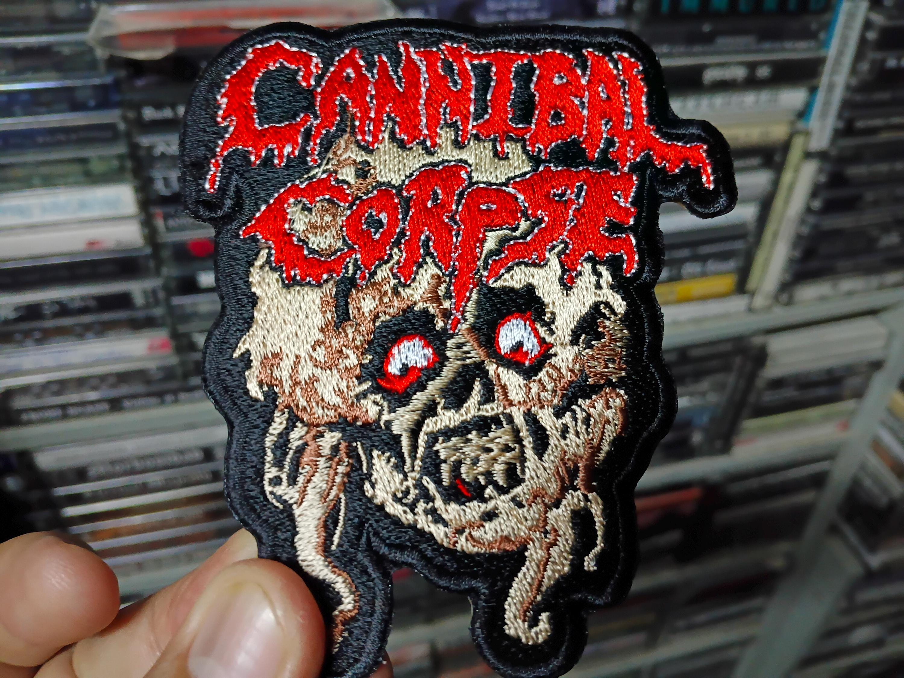 CANNIBAL Corpse'zombie's Head & Band Logo'embroidered Patches ...