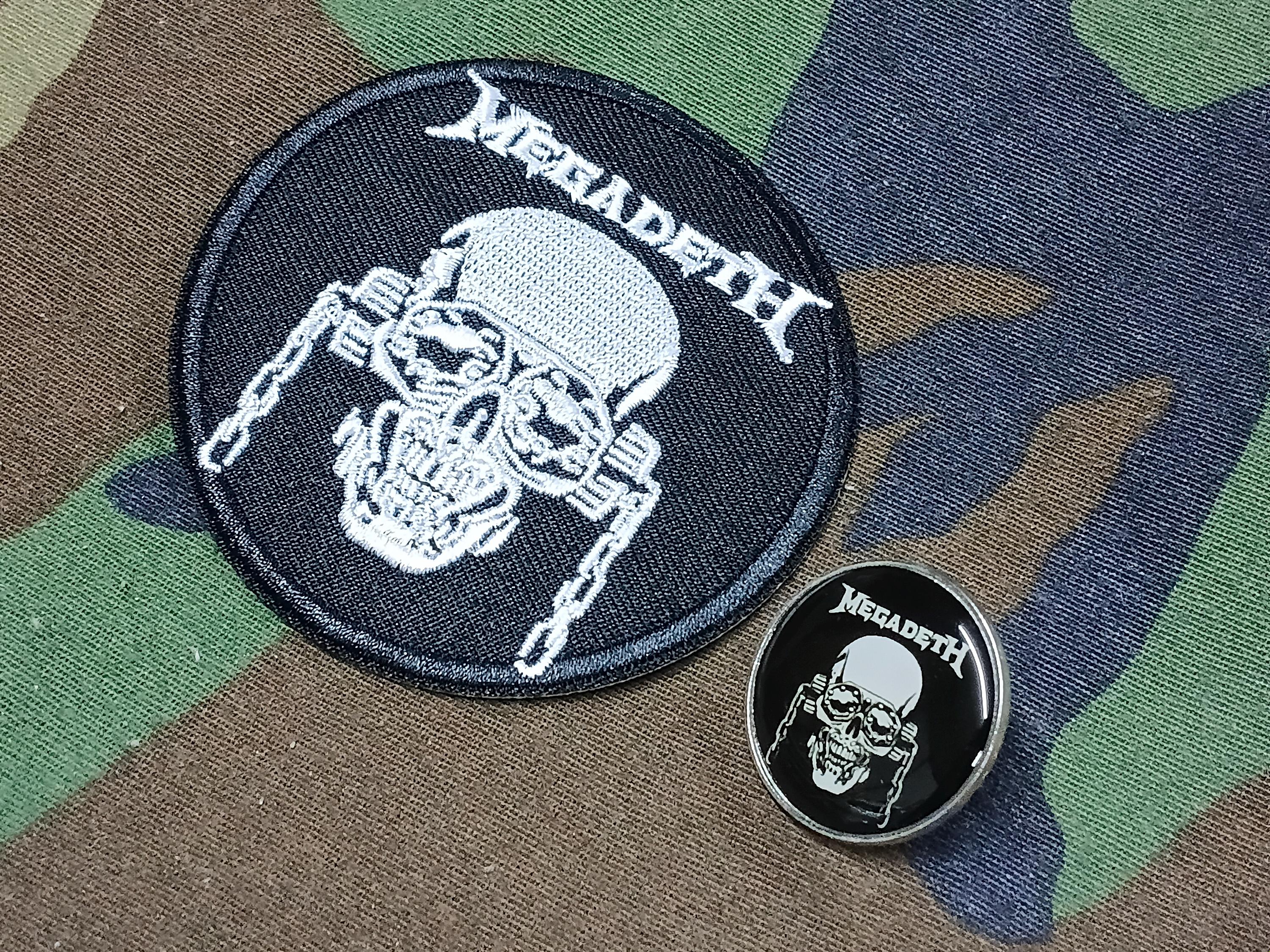 Megadeth'skull' + Enamel Metal Pins Set',embroidered Patches ...