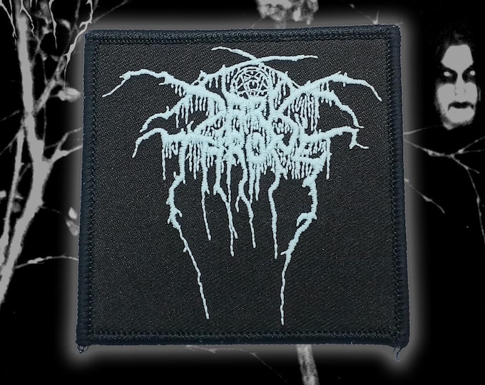 DARKTHRONE 'logo' Embroidered Patches, Black Metal Patches,battle Jacket,metal Woven Patches, - Etsy