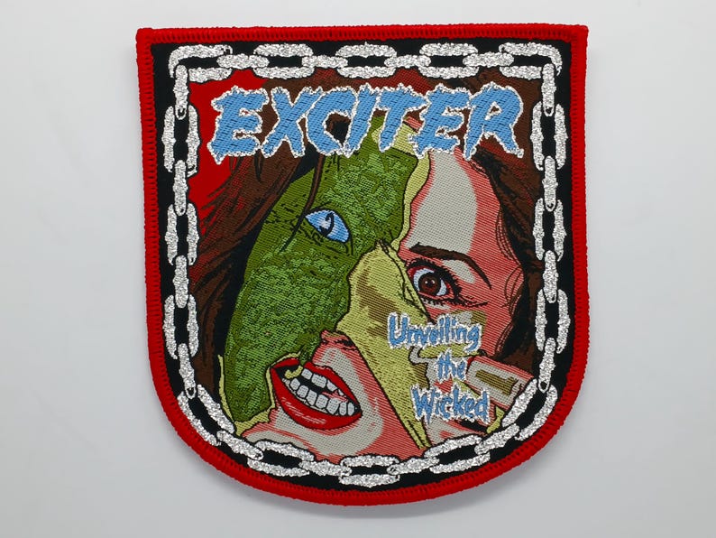 Exciter'unveiling the Wicked'/woven Patches/applique/sewonpatches ...