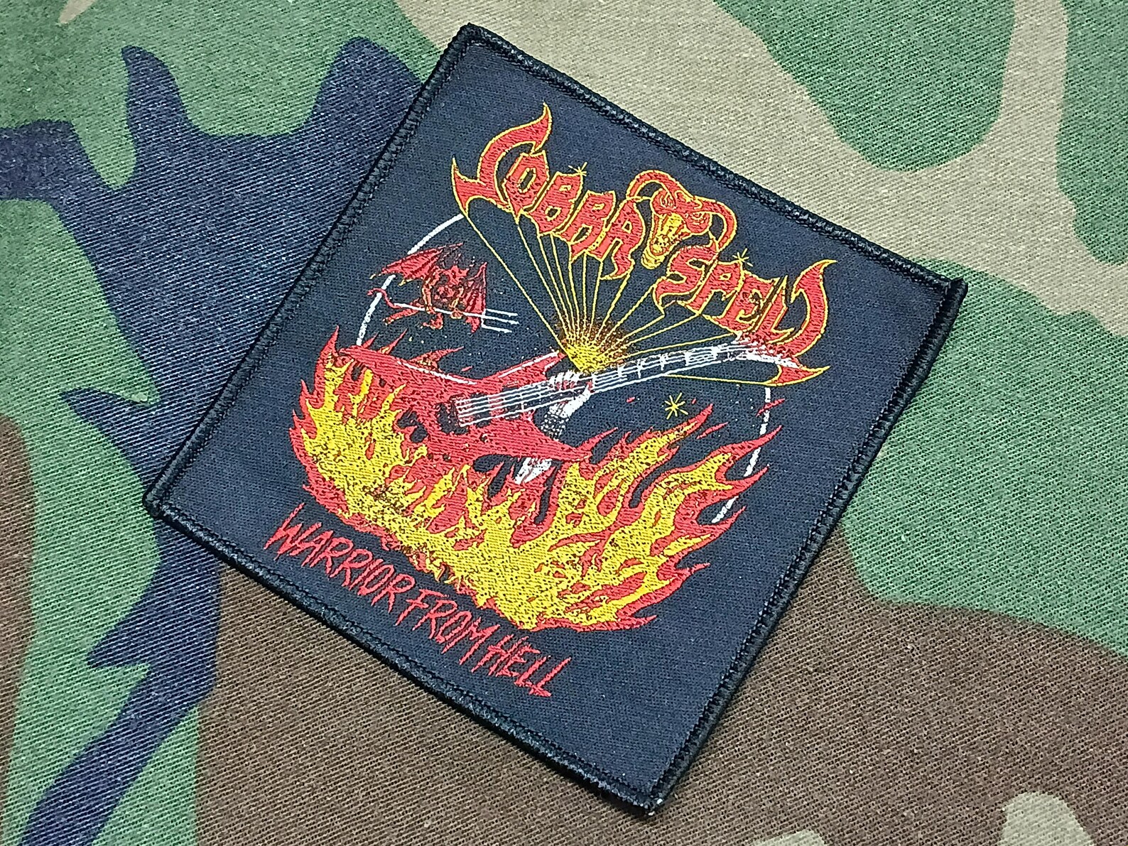 Cobra Spell'warrior From Hell'woven Patch,heavymetalpatches ...