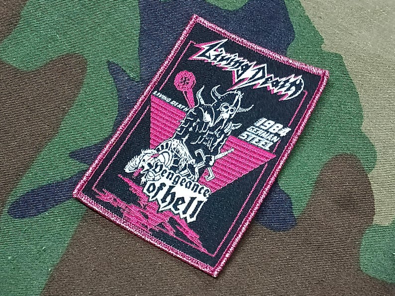 LIVING Death'vengeance of Hell'woven Patches,thrashmetalpatches ...