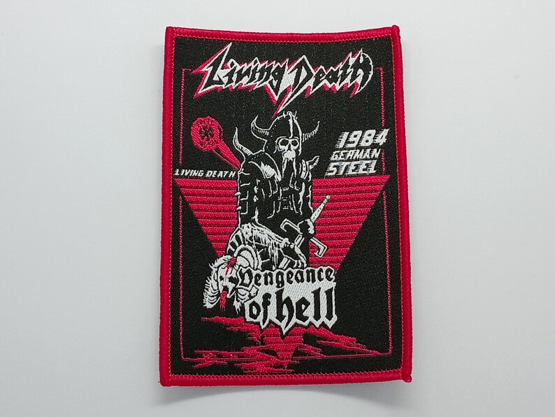 LIVING Death'vengeance of Hell'woven Patches,thrashmetalpatches ...