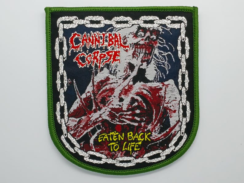 Cannibal Corpse 'eaten Back to Life' Woven Patch, Death Metal Battle ...