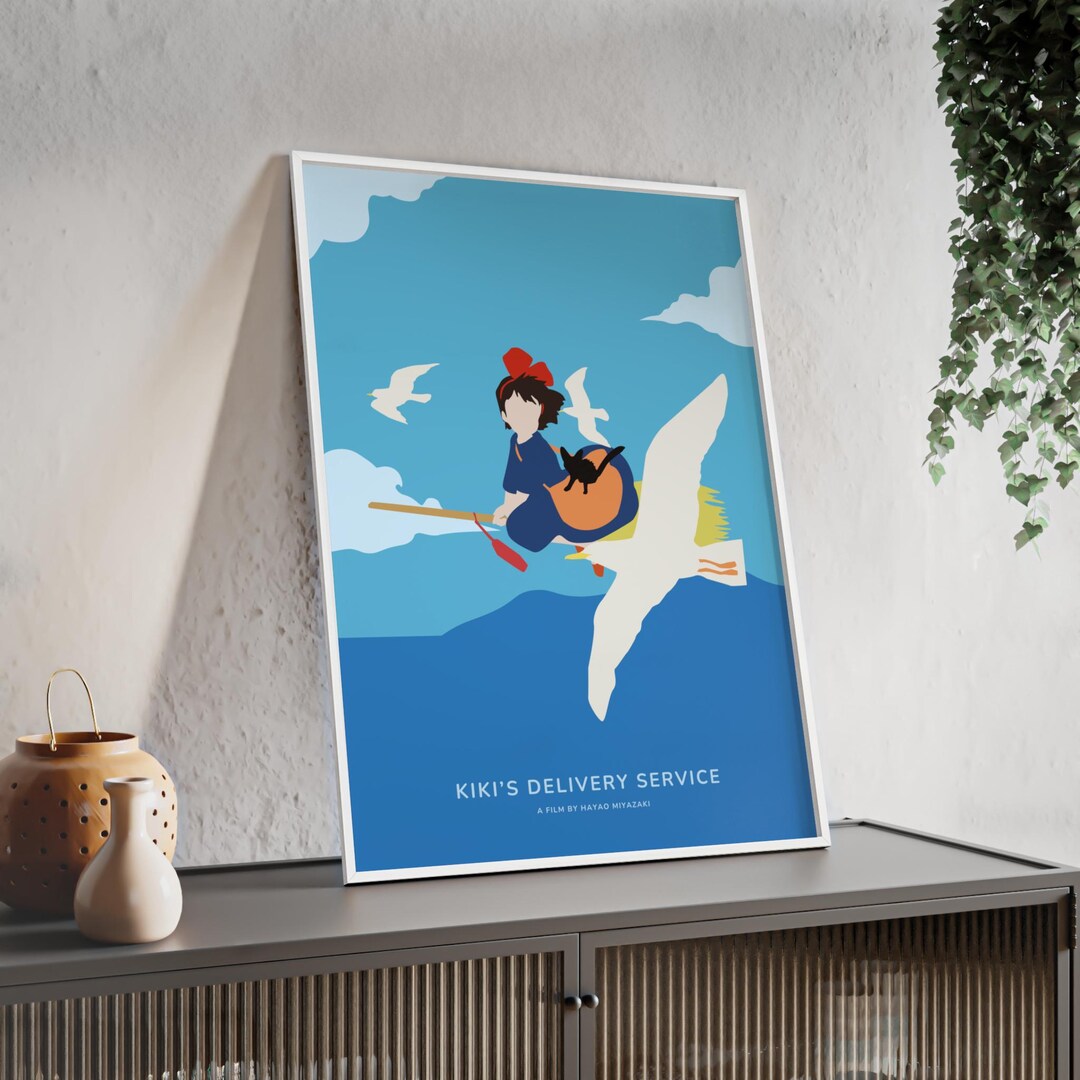 Kiki's Delivery Service Movie Poster / Movie Poster Miyazaki / Movie ...
