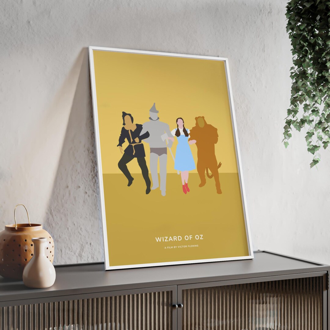 The Wizard of Oz Movie Poster / Movie Wall Art / Movie Poster Fleming / Minimalist Poster ...