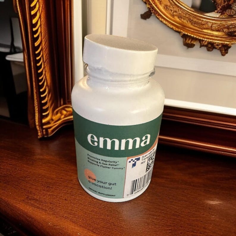 Emma Gut Health Doctors Endorsed Supplement - 60 Capsules - Relief From ...