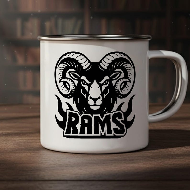 Rams Team Logo SVG, PNG, PDF, Dxf File, Sports Cricut - Etsy