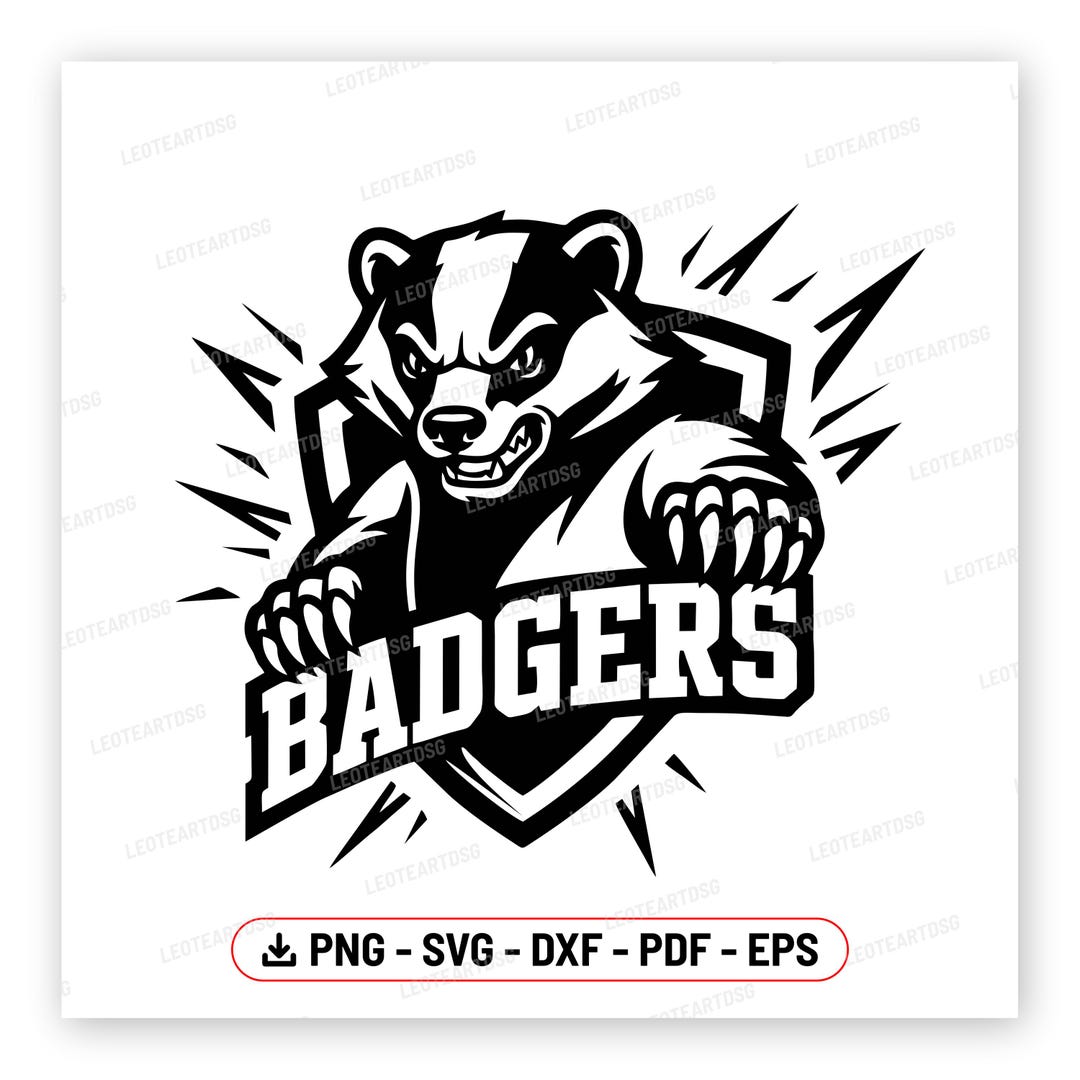 Badgers Sports Team Logo, SVG, PNG, Dxf (digital Download) - Etsy