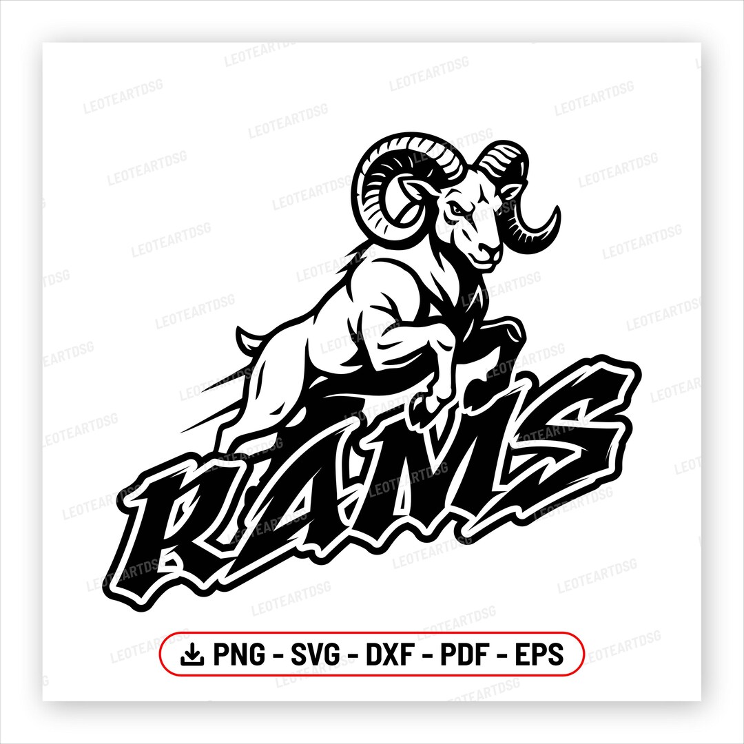 Rams Team Logo SVG, PNG, PDF, Dxf File (digital Download) - Etsy