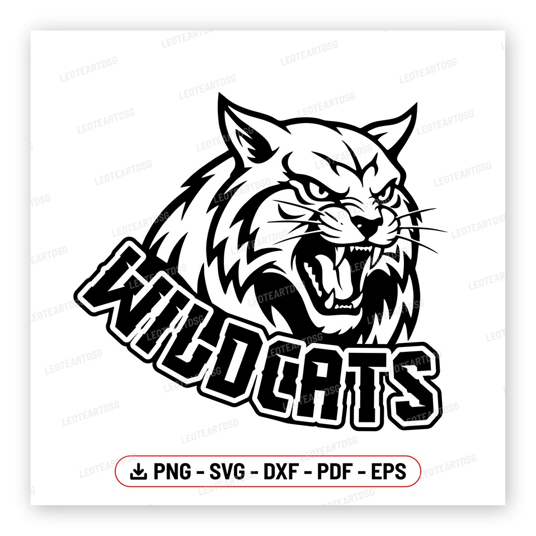 Premium Wildcats Svg Sports Team Logo SVG PNG DXF Baseball, Basketball ...