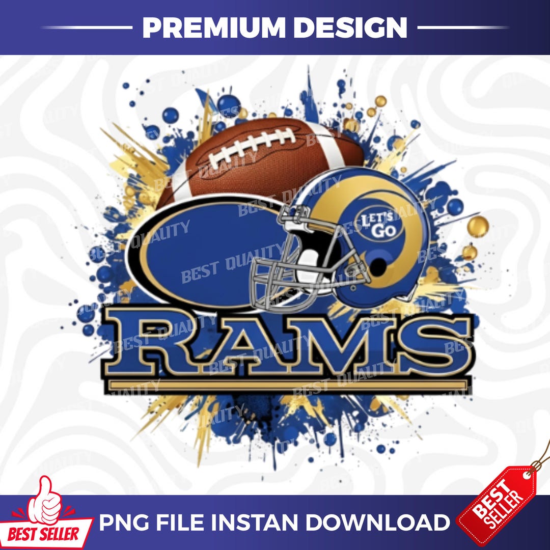 Rams Football PNG Game Day Clipart Sublimation - Premium Design Rams ...