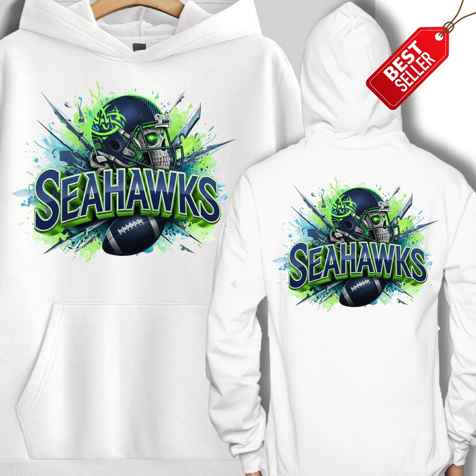 Seahawks Football PNG Clipart – Game Day Sublimation (digital Download ...