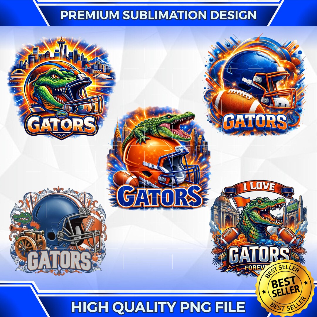Gators Football PNG Clipart – 5 Game Day Designs (digital Download) - Etsy