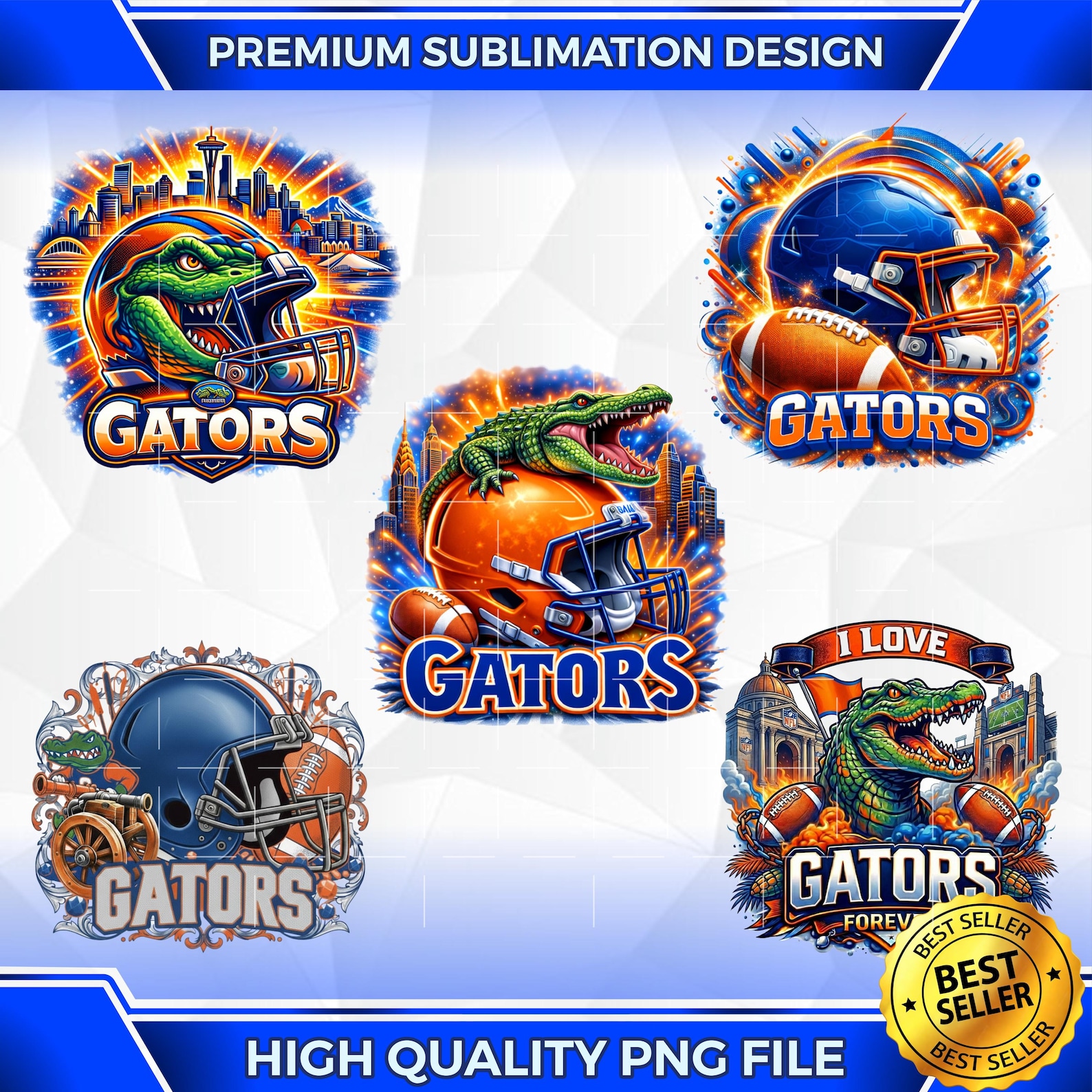 Gators Football PNG Clipart – 5 Game Day Designs (digital Download) - Etsy