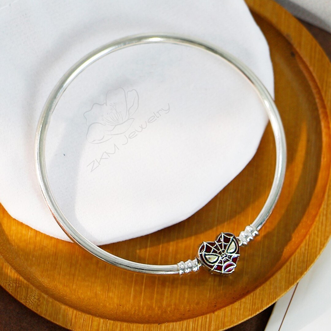 Pandora Moments,marvel Spider-man Mask Clasp Bangle,pandora Charm ...